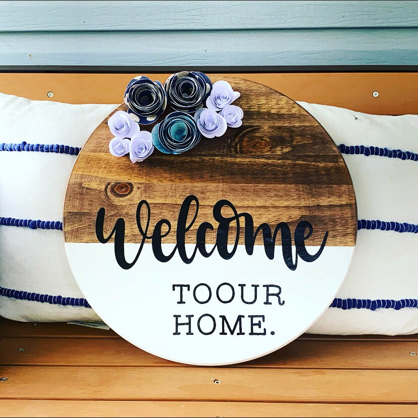 Welcome to Our Home Sign - Etsy