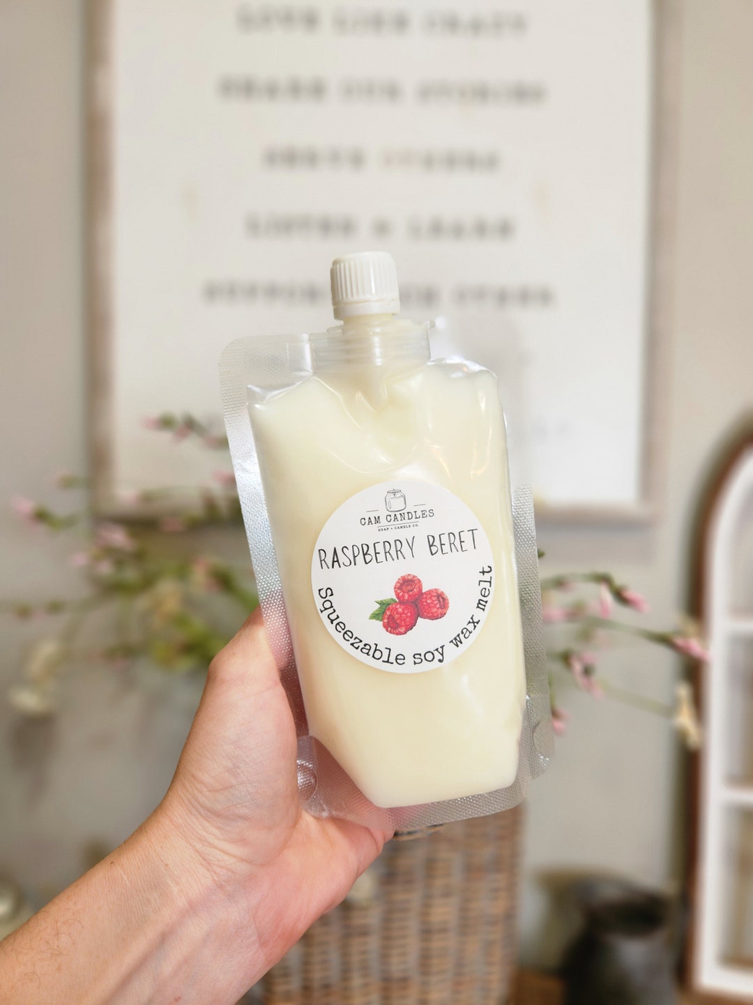 Raspberry Beret Squeeze Wax Melts, 8oz Squeeze Wax, Wax Squeeze Melts ...