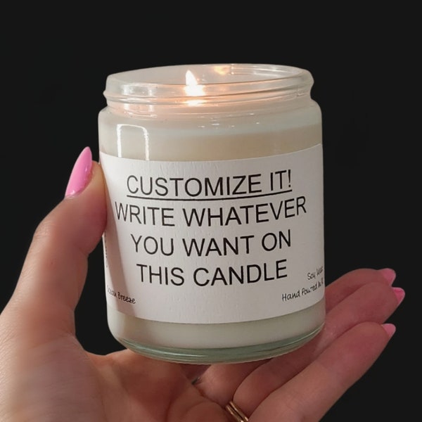 Personalized Candles - Etsy