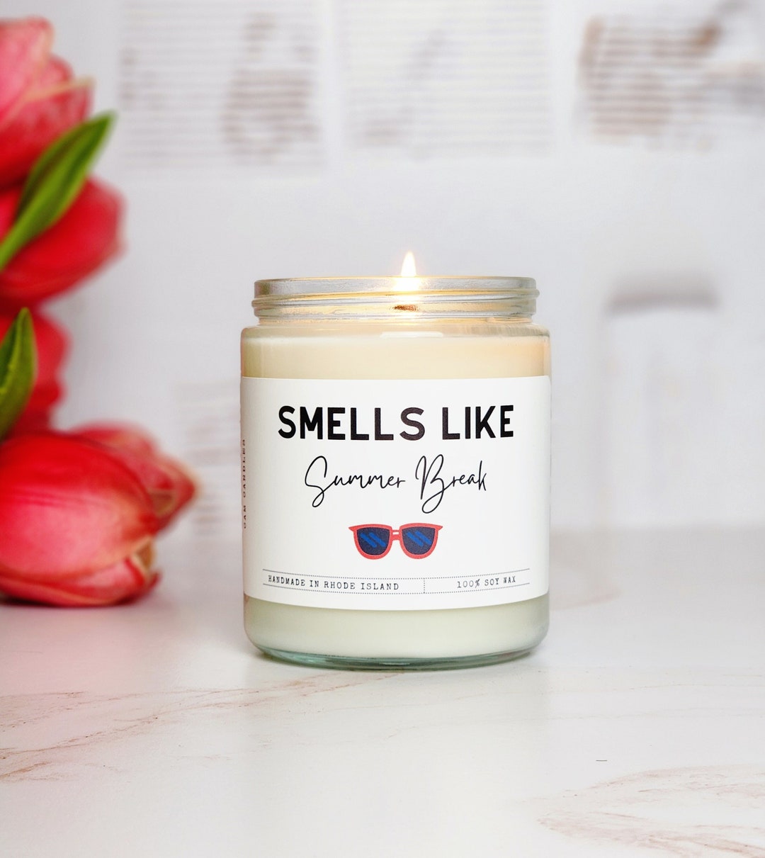 Smells Like Summer Break End of Year Teacher Candles, Teacher ...