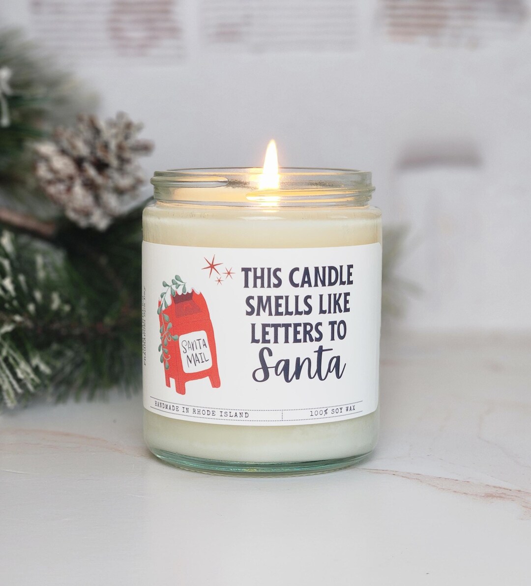 This Candle Smells Like Letters to Santa, Christmas Candle, Cute ...