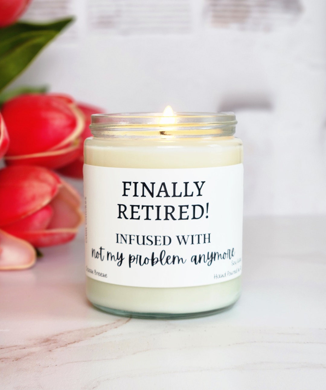 Happy Retirement Candle, Friendship Candle, Retirement Gifts ...