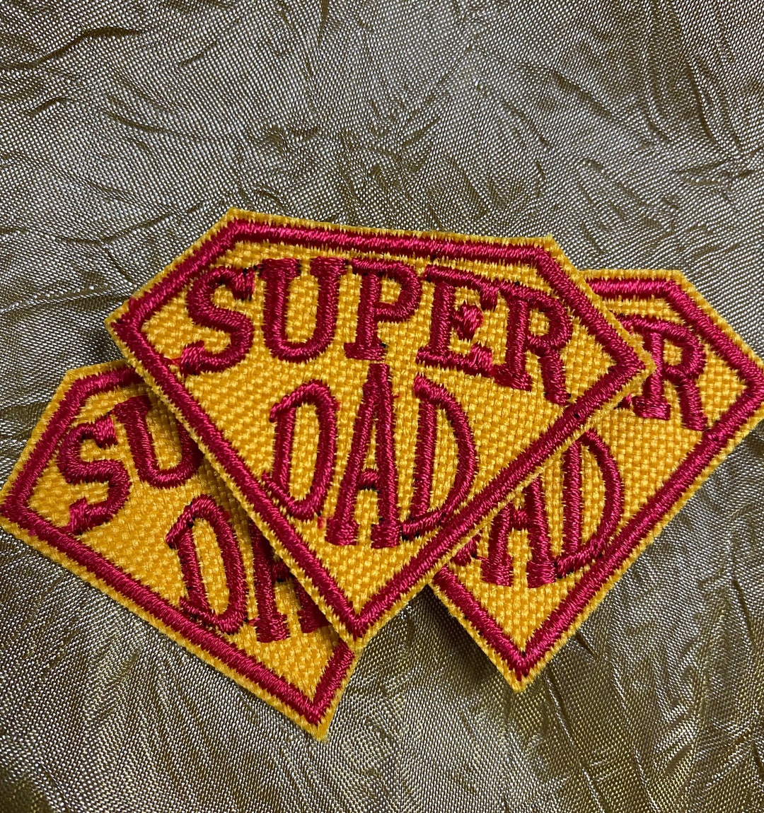 Super Dad Patch - NEW Bigger Sizes - Etsy