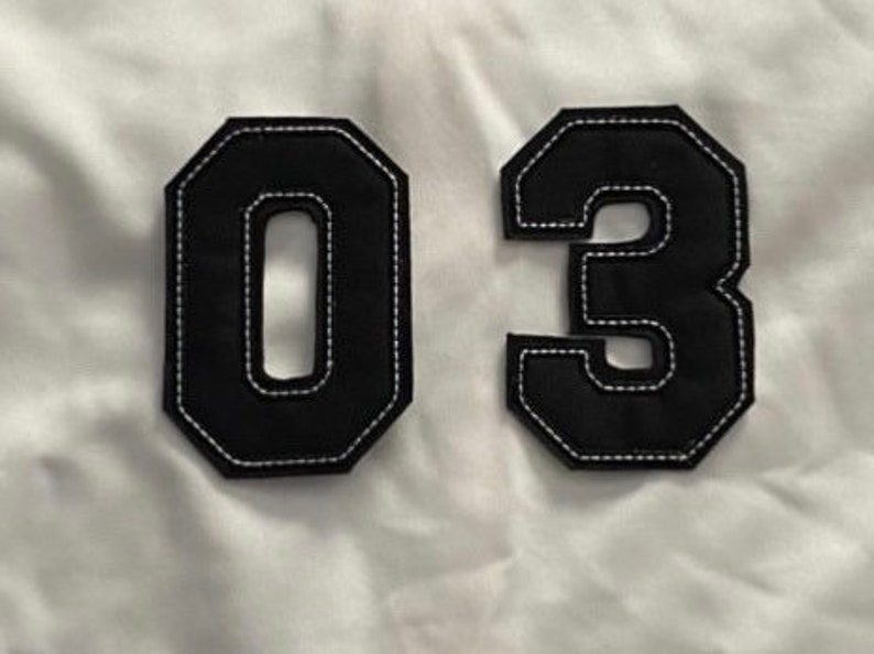 Number Patches - Etsy