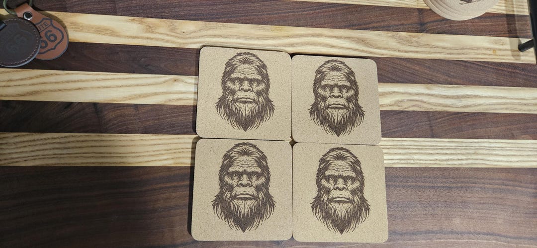Sasquatch Mugshot Drink Coaster - Etsy