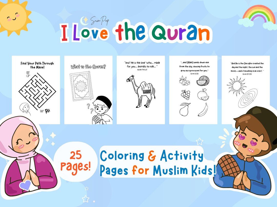 I Love the Quran Coloring Book: Islamic Activities for Muslim Kids (PDF ...