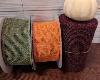 Colored Burlap Ribbon - Etsy