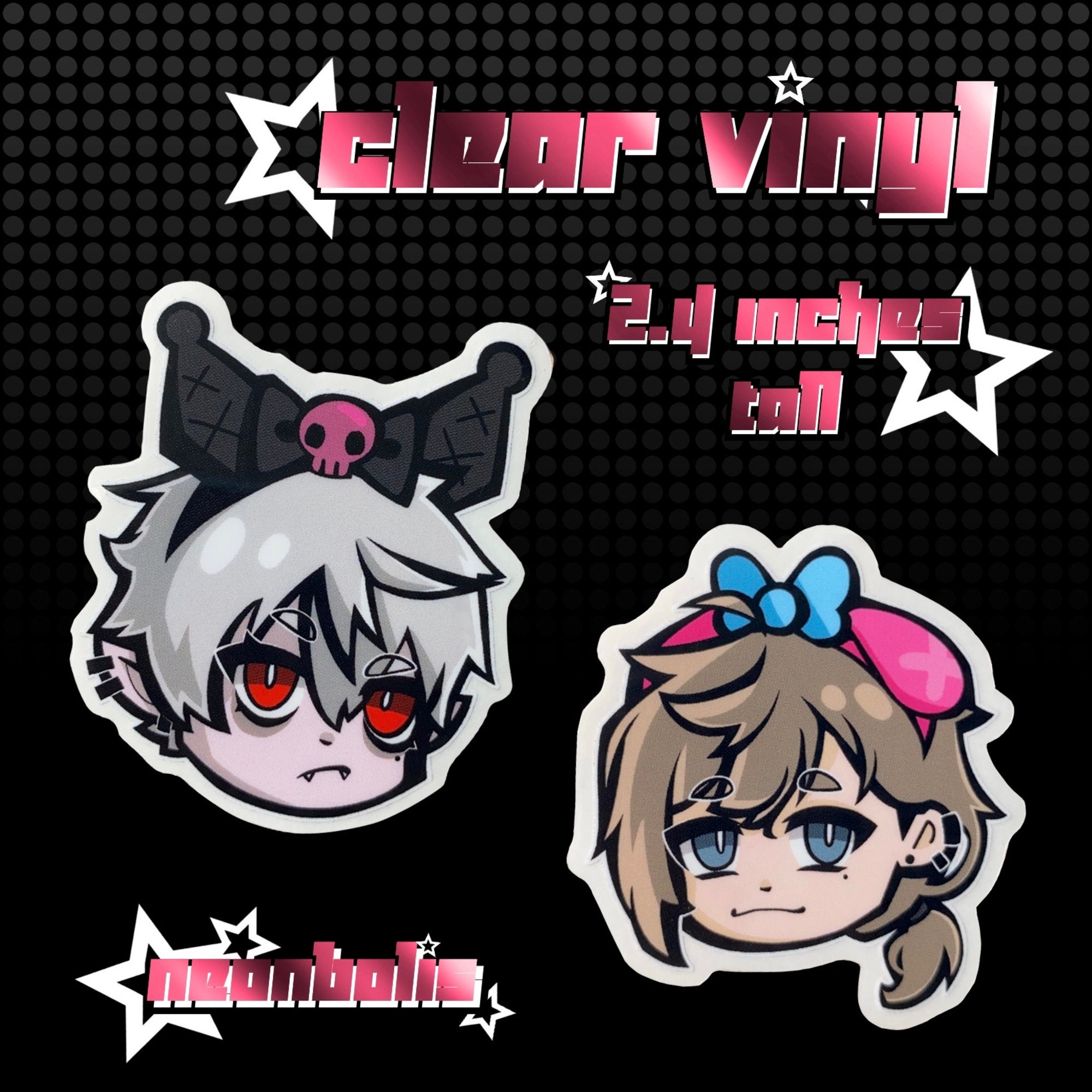 Nijisanji Chronoir Kuzuha and Kanae Sanrio Sticker Set - Etsy