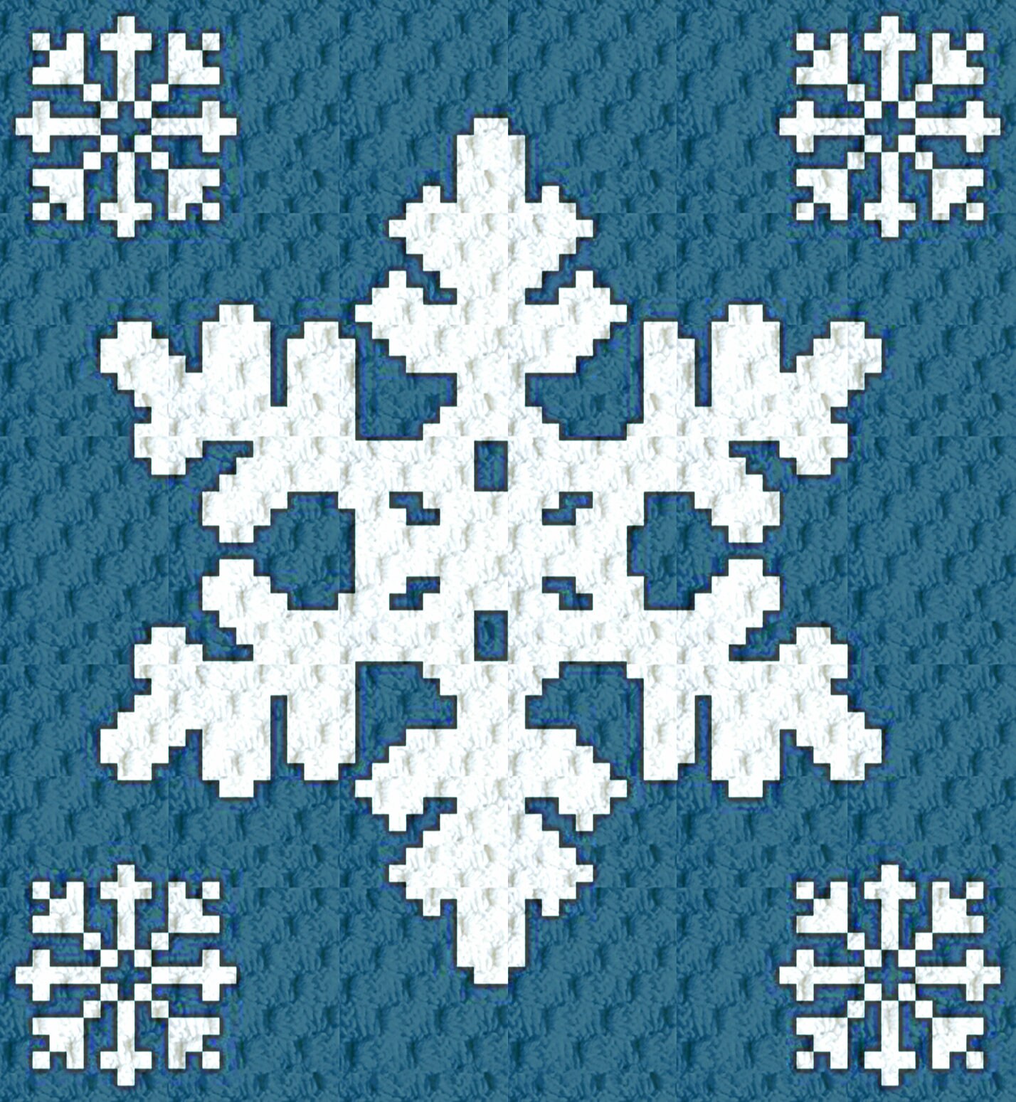 Crochet Pattern Snowflake Blanket, C2C Crochet Pattern Afghan ...
