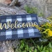 Buffalo Plaid Welcome Sign Laser Cut File Buffalo Plaid Merry - Etsy