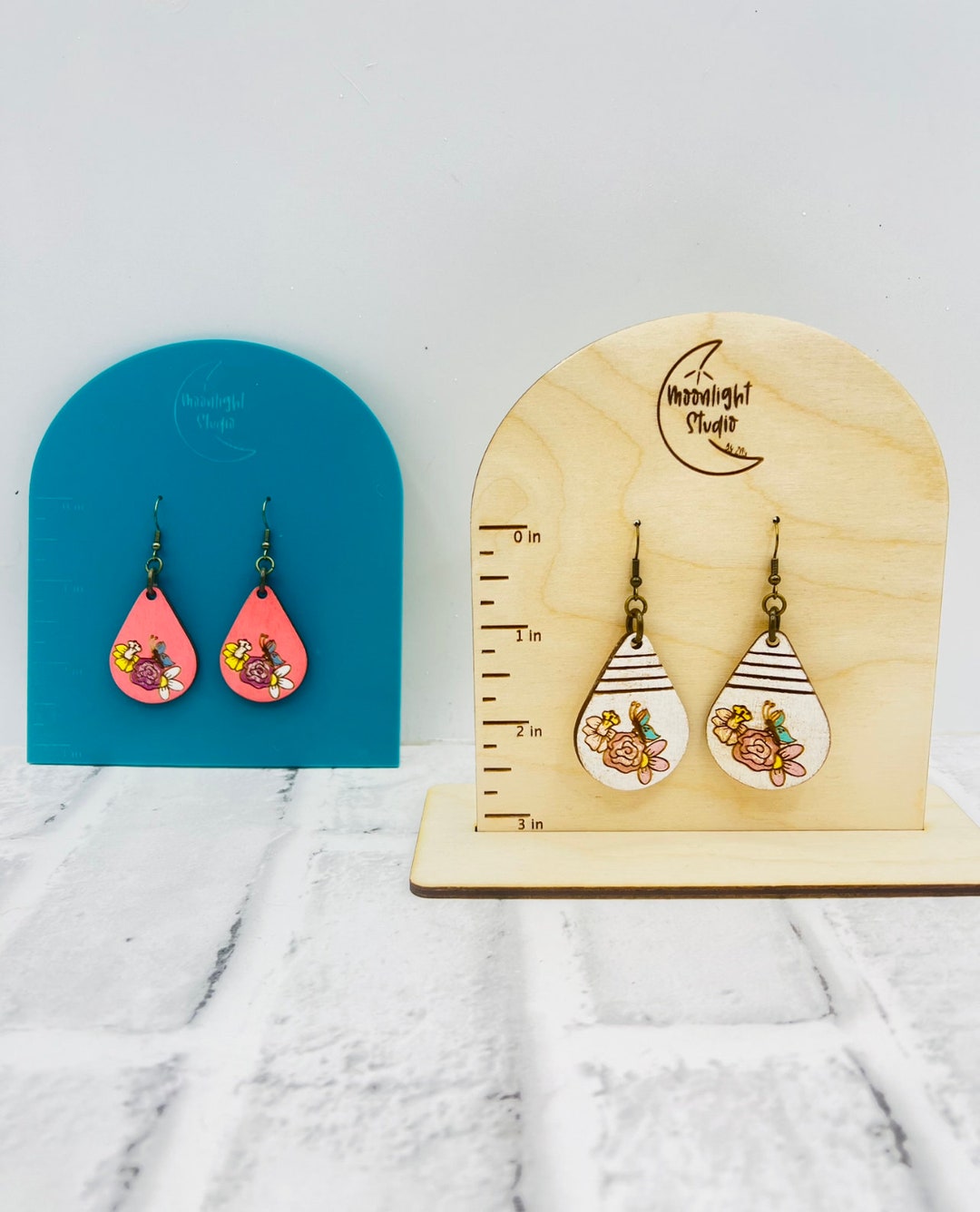 Floral Engraved Earrings Cut File, Laser Cut Earrings File, Spring ...