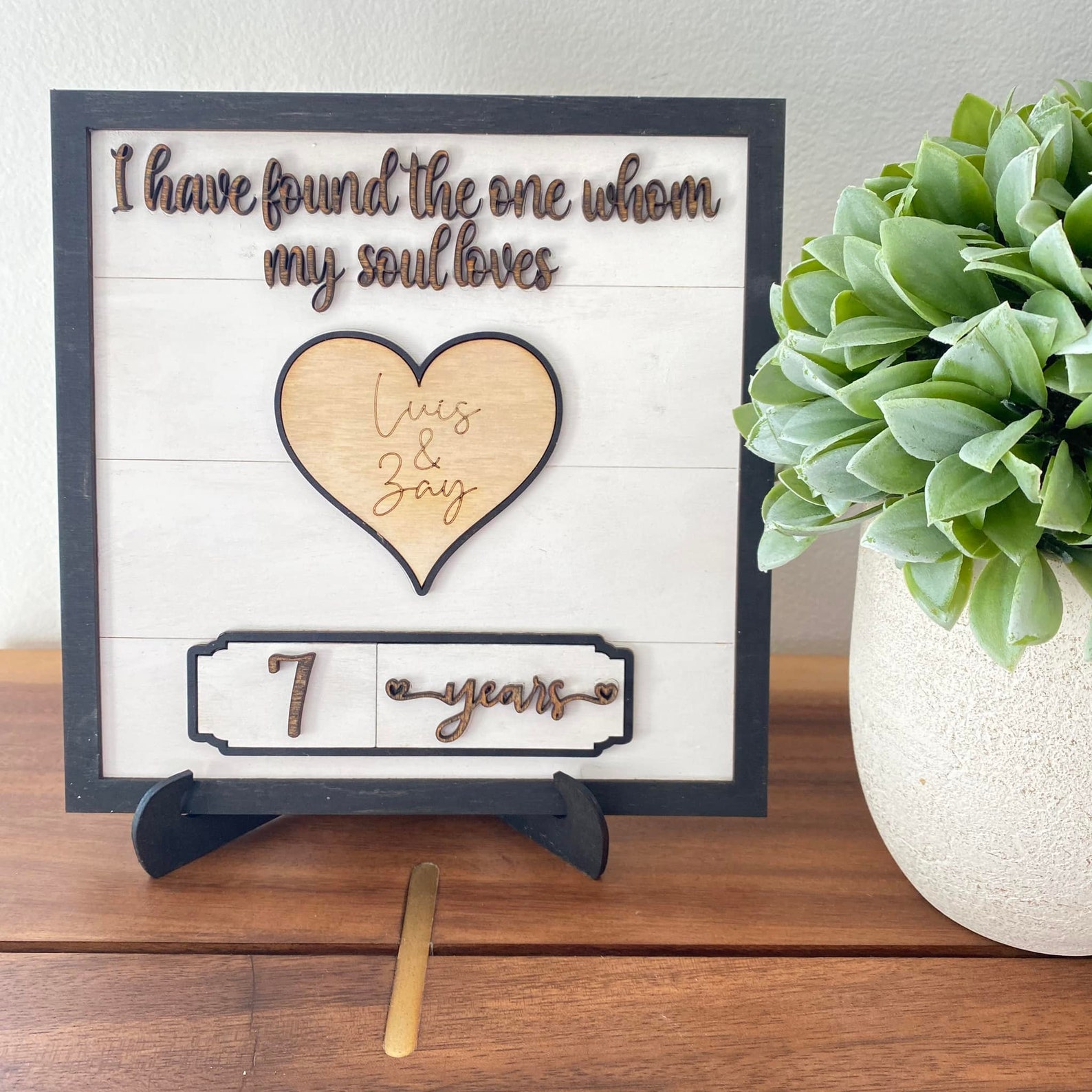 Love Countdown Interchangeable Sign SVG Anniversary Countdown | Etsy