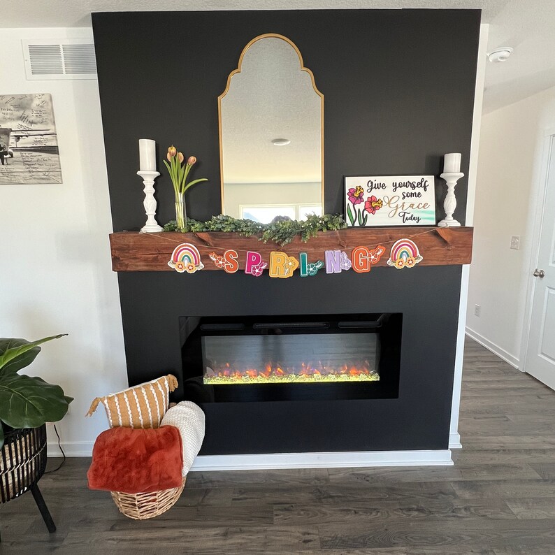 Spring Floral Banner Laser Cut File Laser Spring Banner Svg | Etsy