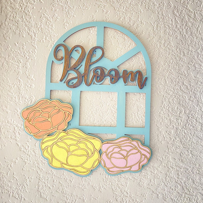 Bloom Spring Sign Laser Cut File Laser Cut File. Spring Laser - Etsy