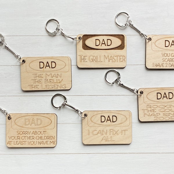 Dad Keychain - Etsy