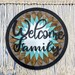 Welcome Quilt Sign. Circle Quilt Sign Laser Cut File, Welcome Boho Door ...