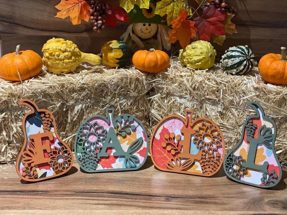 Fall Shelf Sitters Digital Laser Cut File Pumpkin Shelf - Etsy