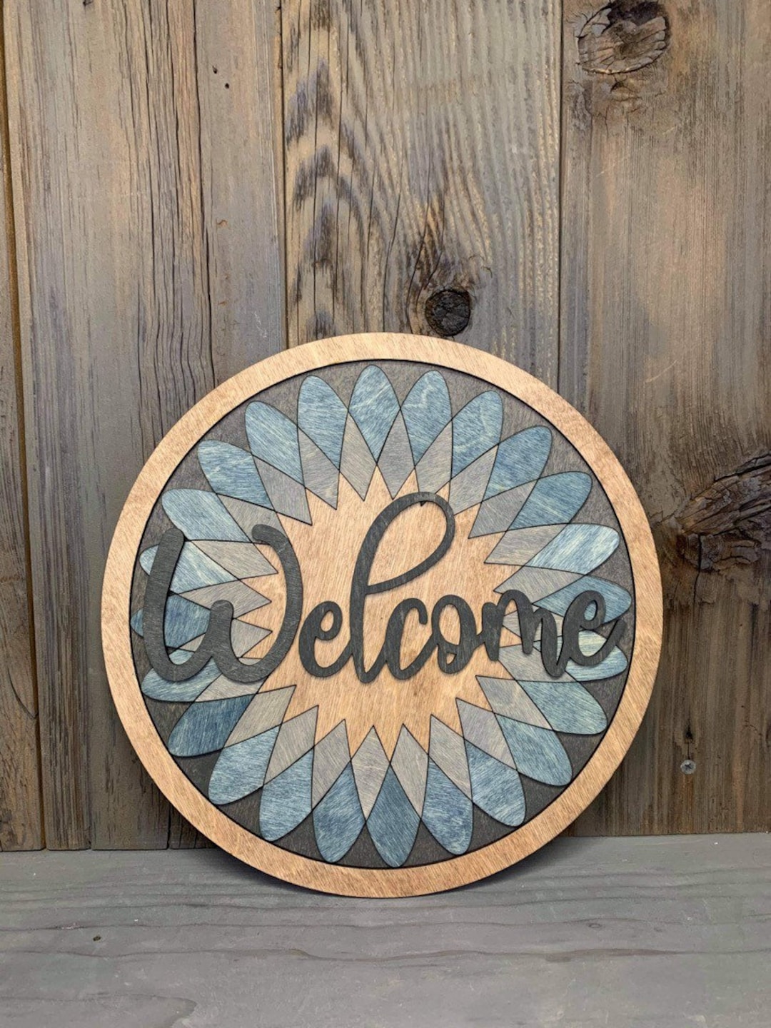 Welcome Quilt Sign. Circle Quilt Sign Laser Cut File, Welcome Boho Door ...