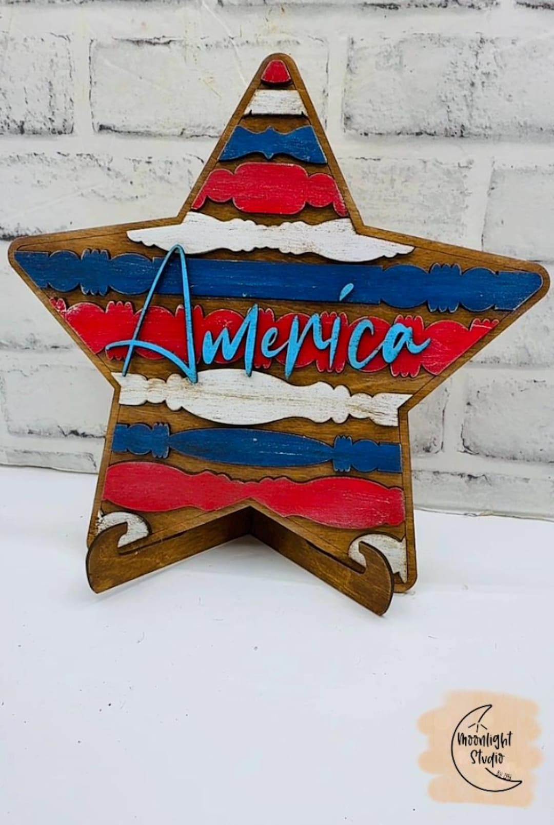 Spindles Star Laser Cut File, Spindles Patriotic Sign, Rustic Star ...