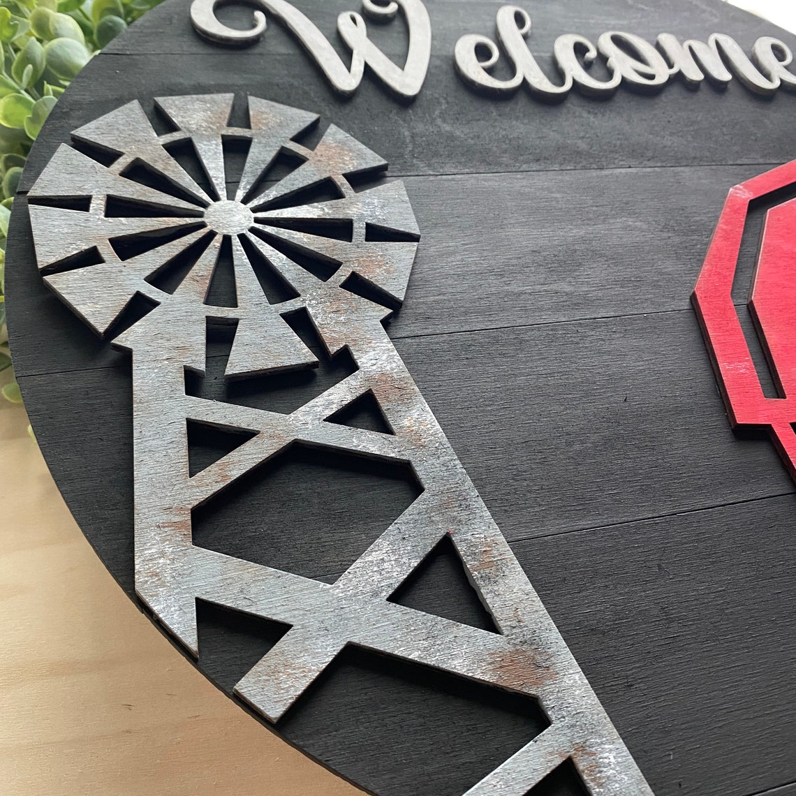 Shiplap Welcome Farmhouse Round Shiplap Door Hanger Cut File | Etsy