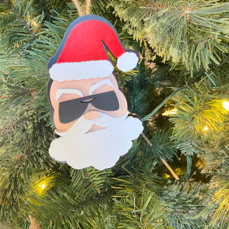 Cool Santa, Naughty Santa, Laser Cut Santa, Laser Cut Cool Santa, Laser ...