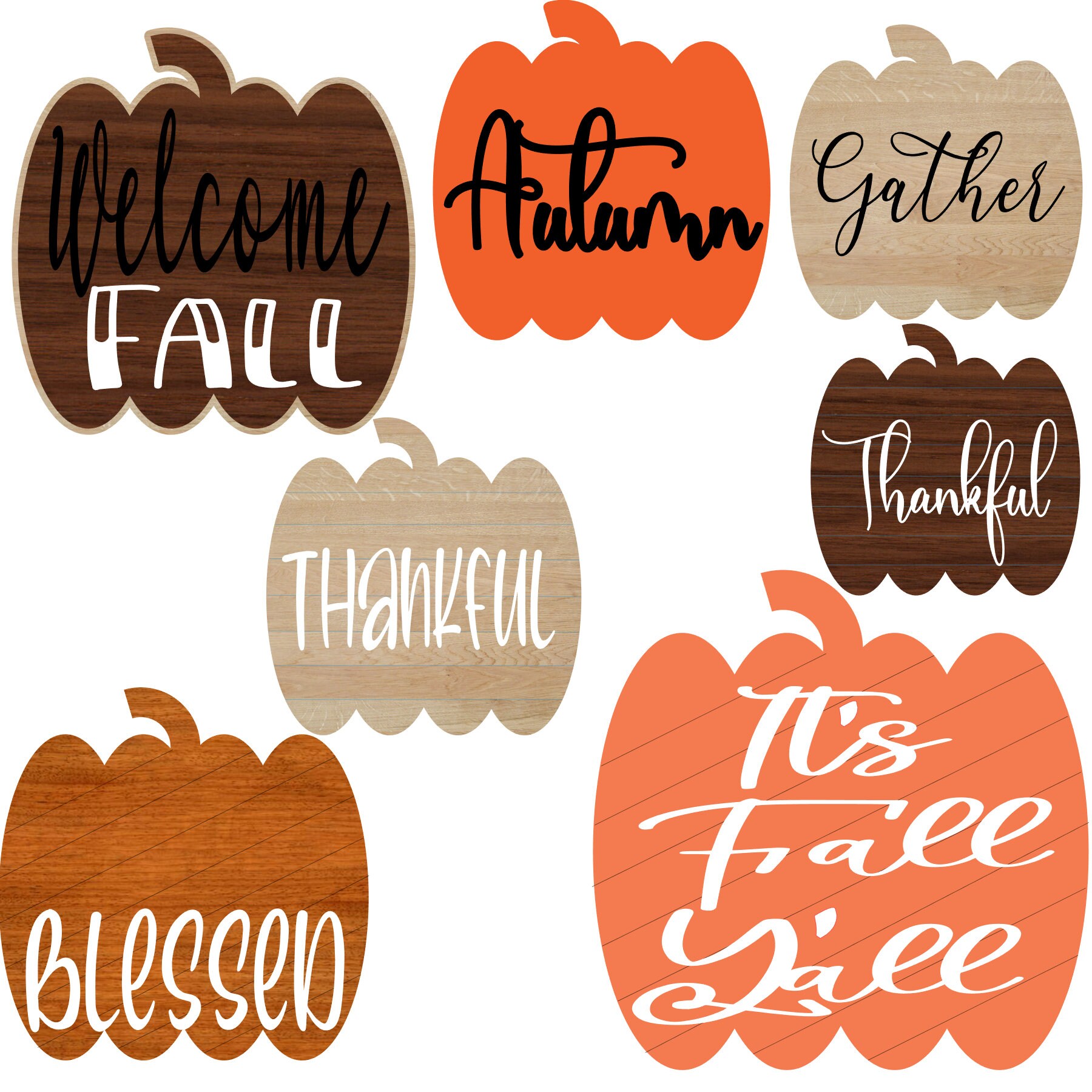 Shiplap Pumpkin Cut File Fall Pumpkins Laser Cut File Laser - Etsy