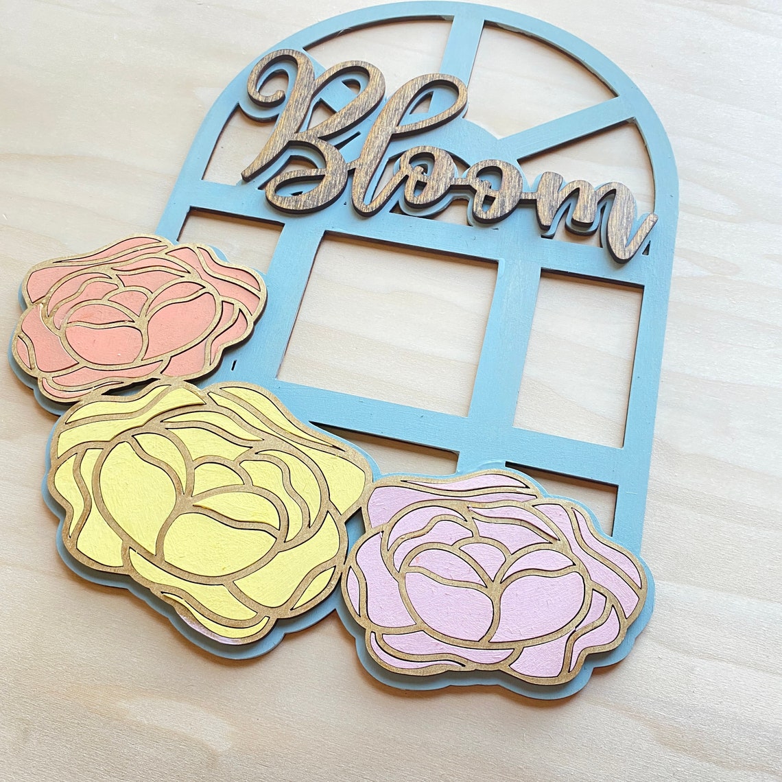 Bloom Spring Sign Laser Cut File Laser Cut File. Spring Laser - Etsy