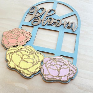 Bloom Spring Sign Laser Cut File, Laser Cut File. Spring Laser Cut File ...