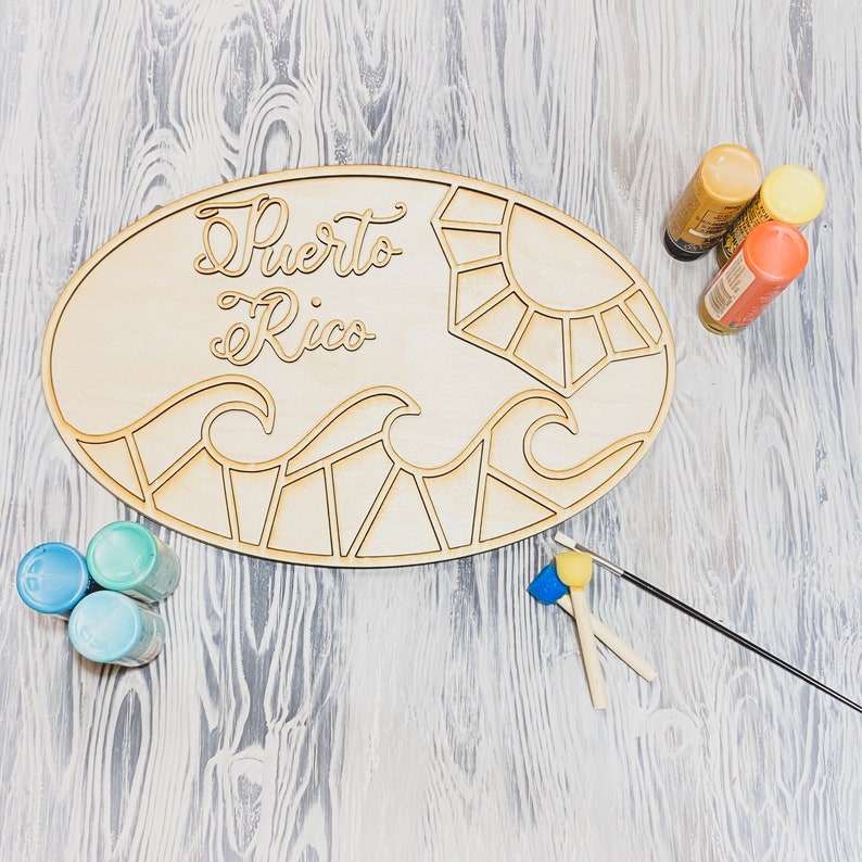 Beach Mosaic Laser Cut File Island Vibes Laser Cut File | Etsy