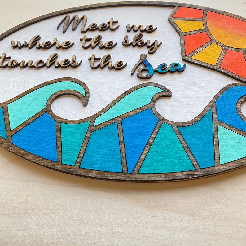 Beach Mosaic Laser Cut File, Island Vibes Laser Cut File, Beach Vibes ...