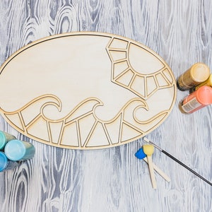 Beach Mosaic Laser Cut File, Island Vibes Laser Cut File, Beach Vibes ...