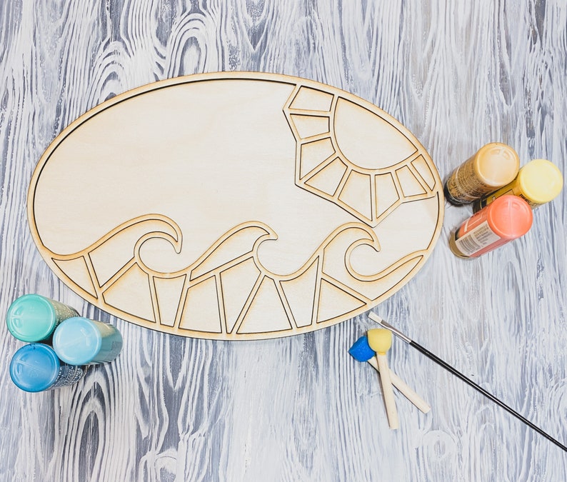 Beach Mosaic Laser Cut File Island Vibes Laser Cut File - Etsy