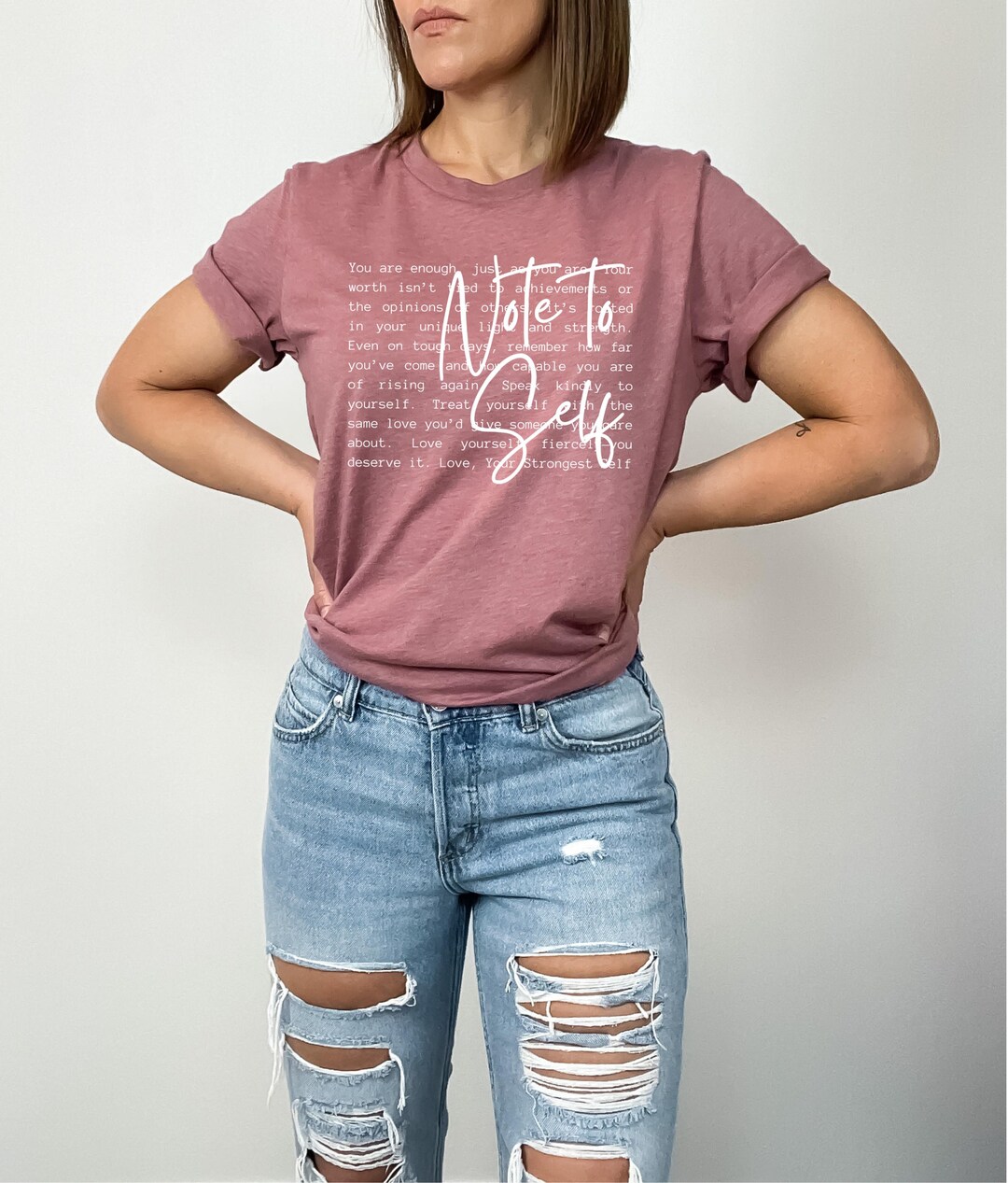 Note to Self Shirt, Mental Health Shirt, Love Yourself Shirt ...