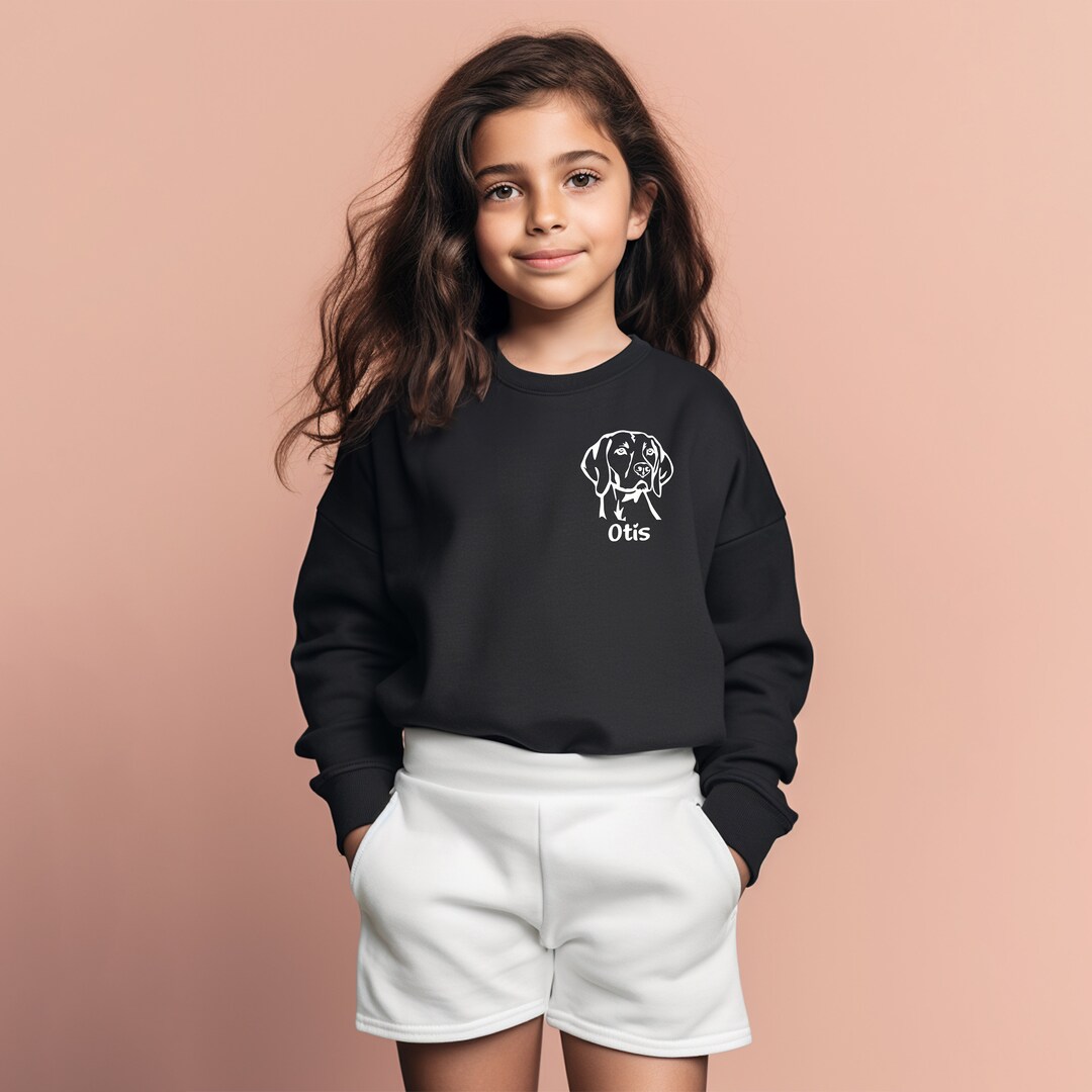 Personalized Dog Face Sweatshirt, Youth Dog Shirt, Dog Shirt,custom Dog ...