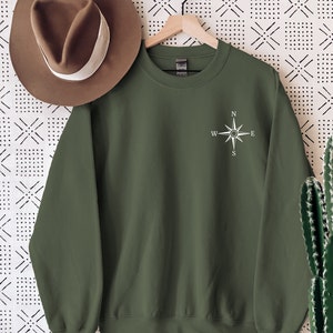 Unisex Compass Shirt, Wanderlust and Outdoor Gear Shirt, Sweatshirt - Etsy
