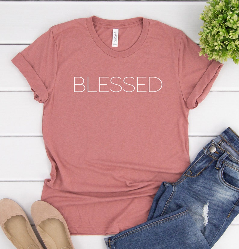 Blessed Tee Shirt Christian Shirt Blessed T-shirt - Etsy UK