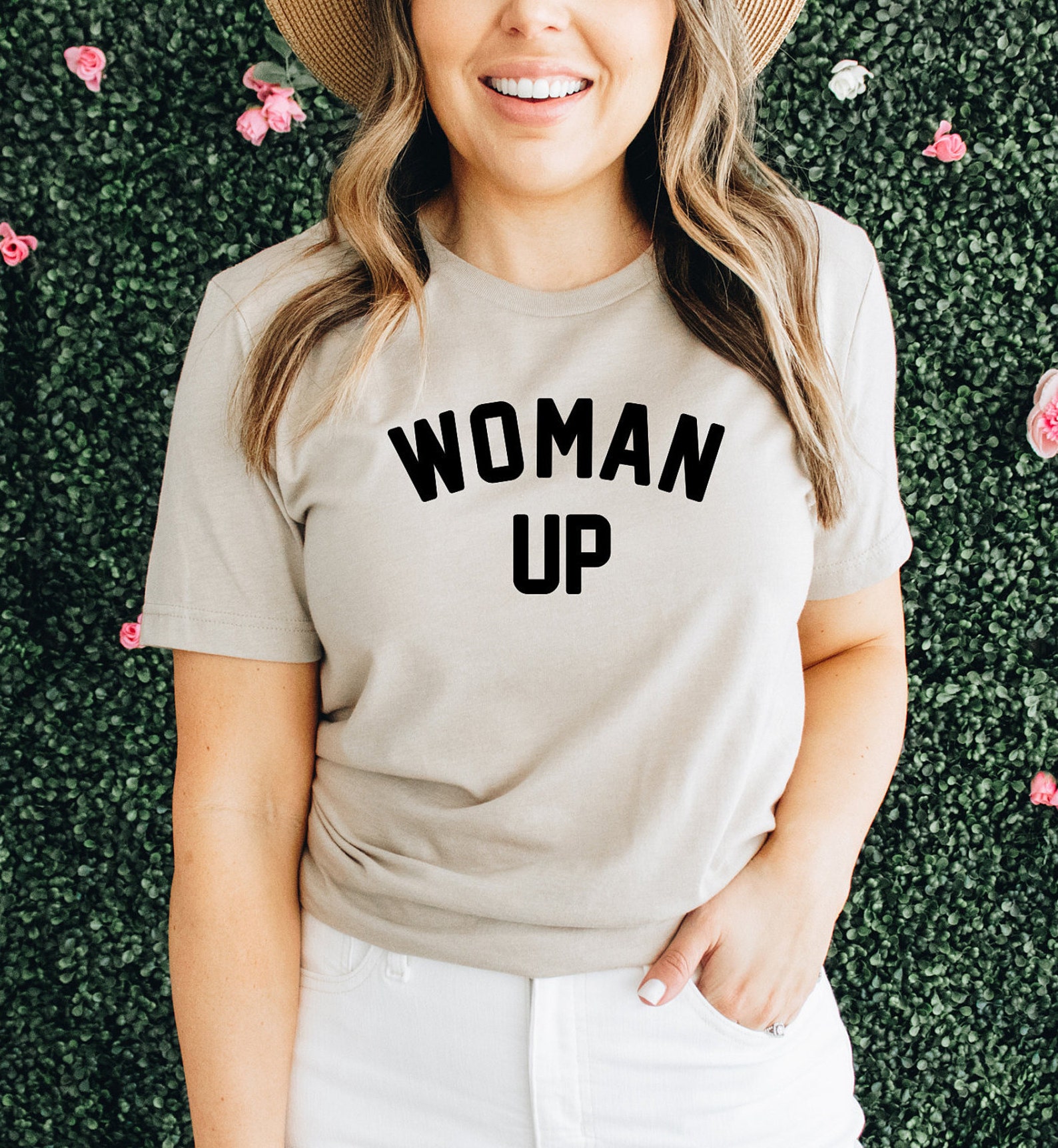 Woman up T-shirt Feminist Woman up Shirt Strong Woman Shirt | Etsy