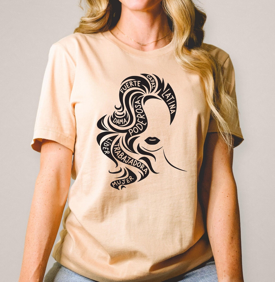 Empowered Latina Shirt, Latina Shirts, Women Shirts, Spanish Wording ...