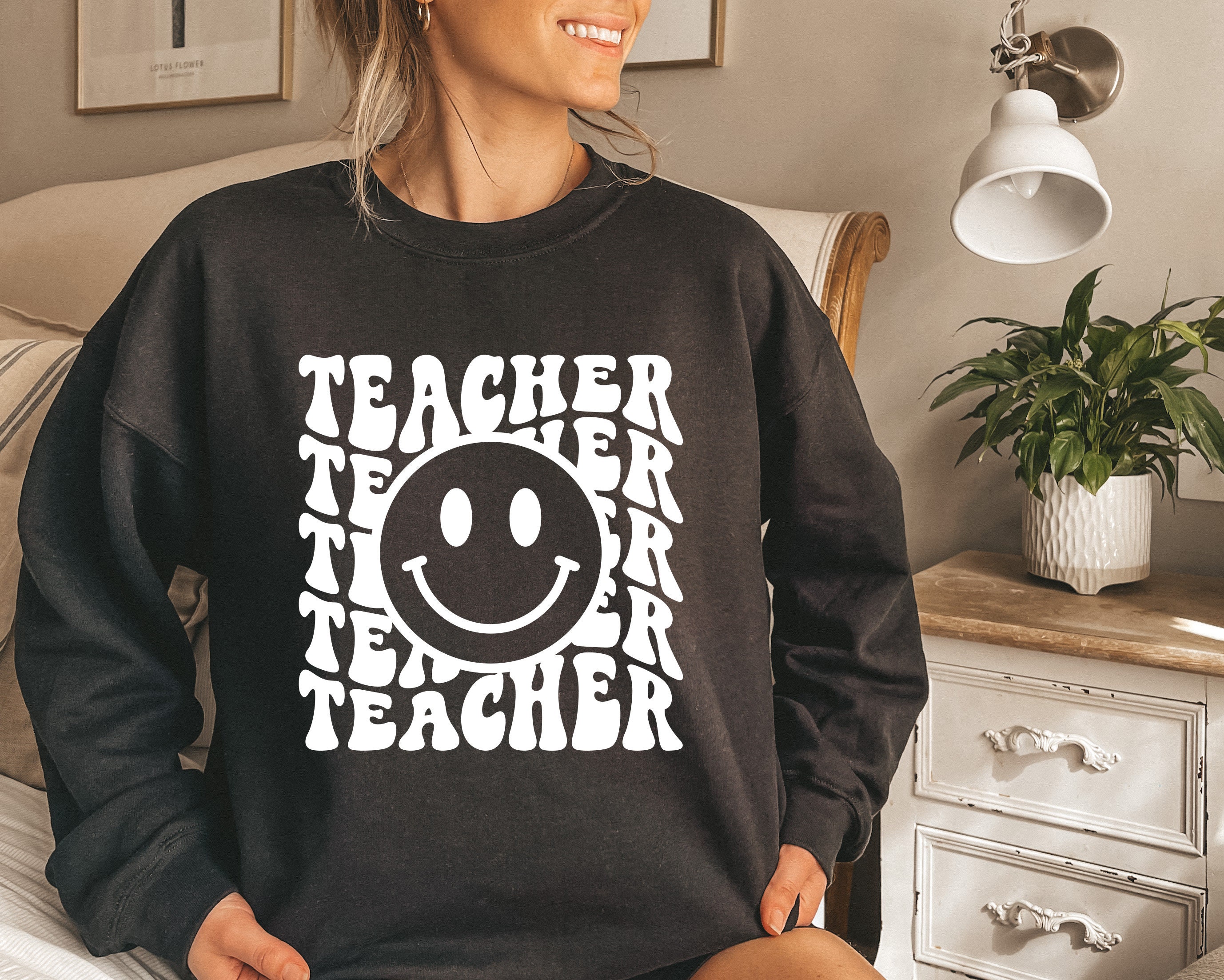Teacher Sweatshirt Crewneck Teacher Life Sweatshirt Etsy