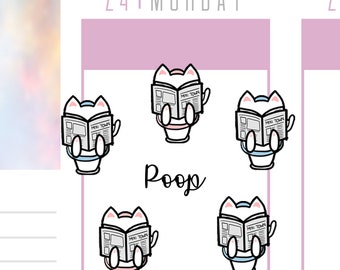 Cat Poop Stickers - Etsy