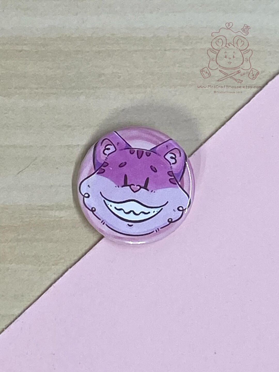 Cheshire Cat Alice in Wonderland Pin Badge - Etsy