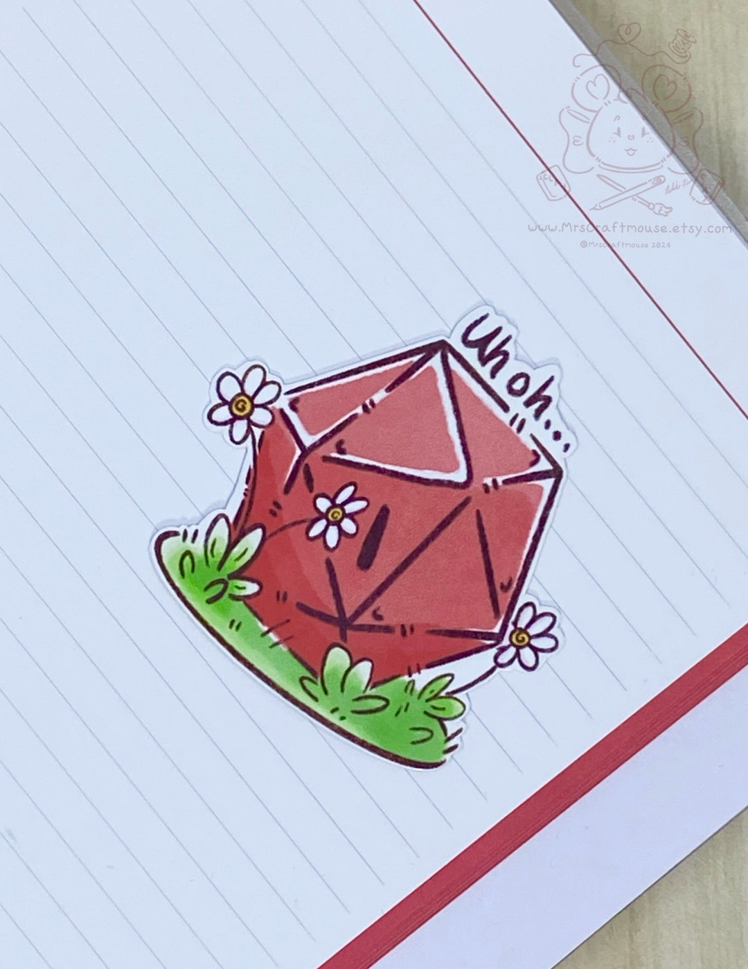 Nat 1 D20 Dice Tabletop Gaming Laminated Vinyl Decal Sticker - Etsy