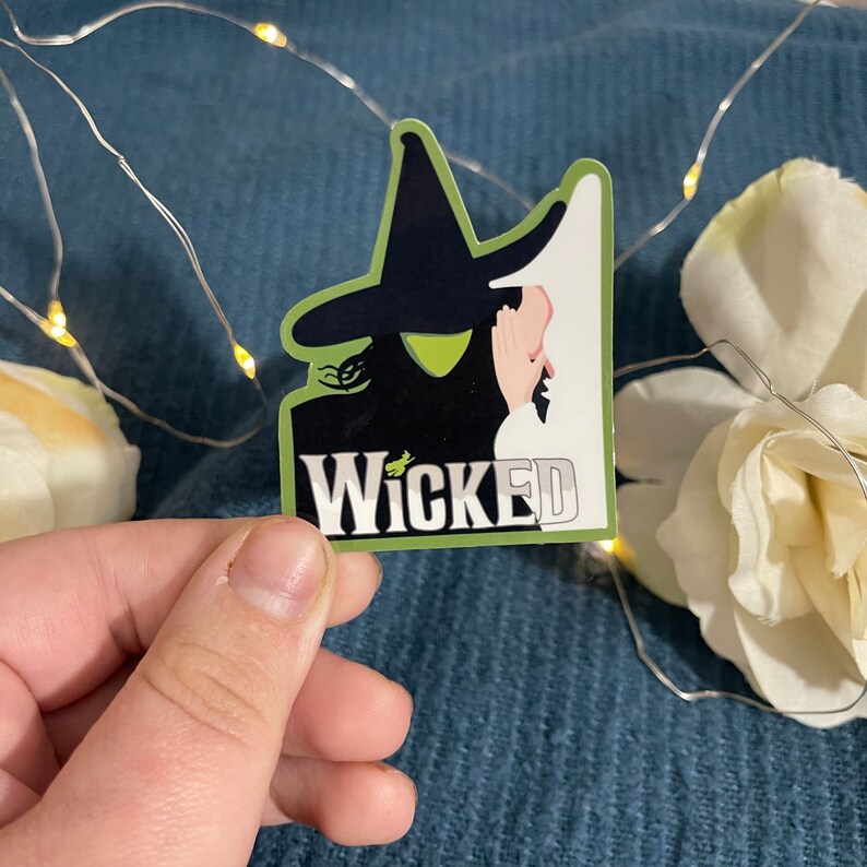 Wicked the Musical Glossy Vinyl Stickers Broadway theater - Etsy