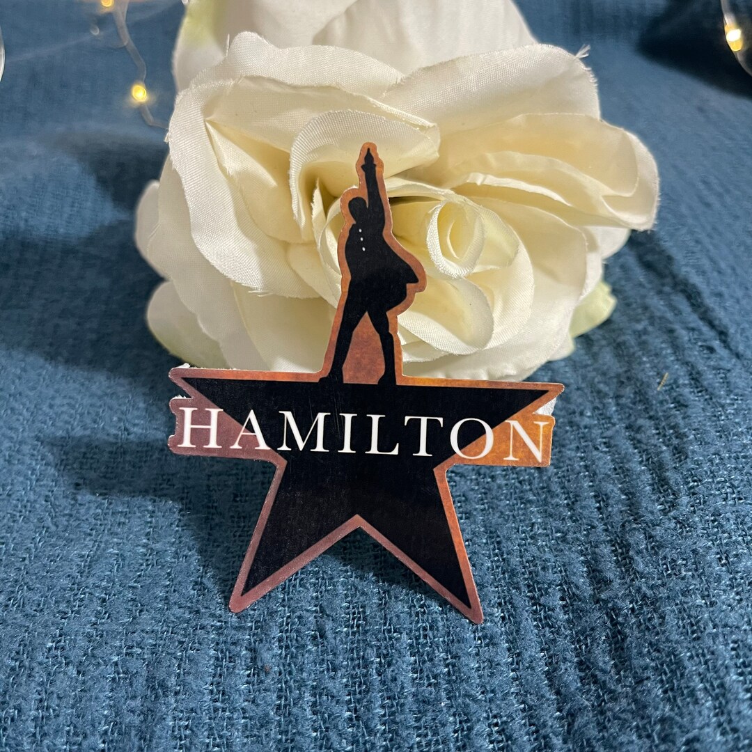 Hamilton Glossy Vinyl Stickers Broadway Musical Theater Playbill Show ...