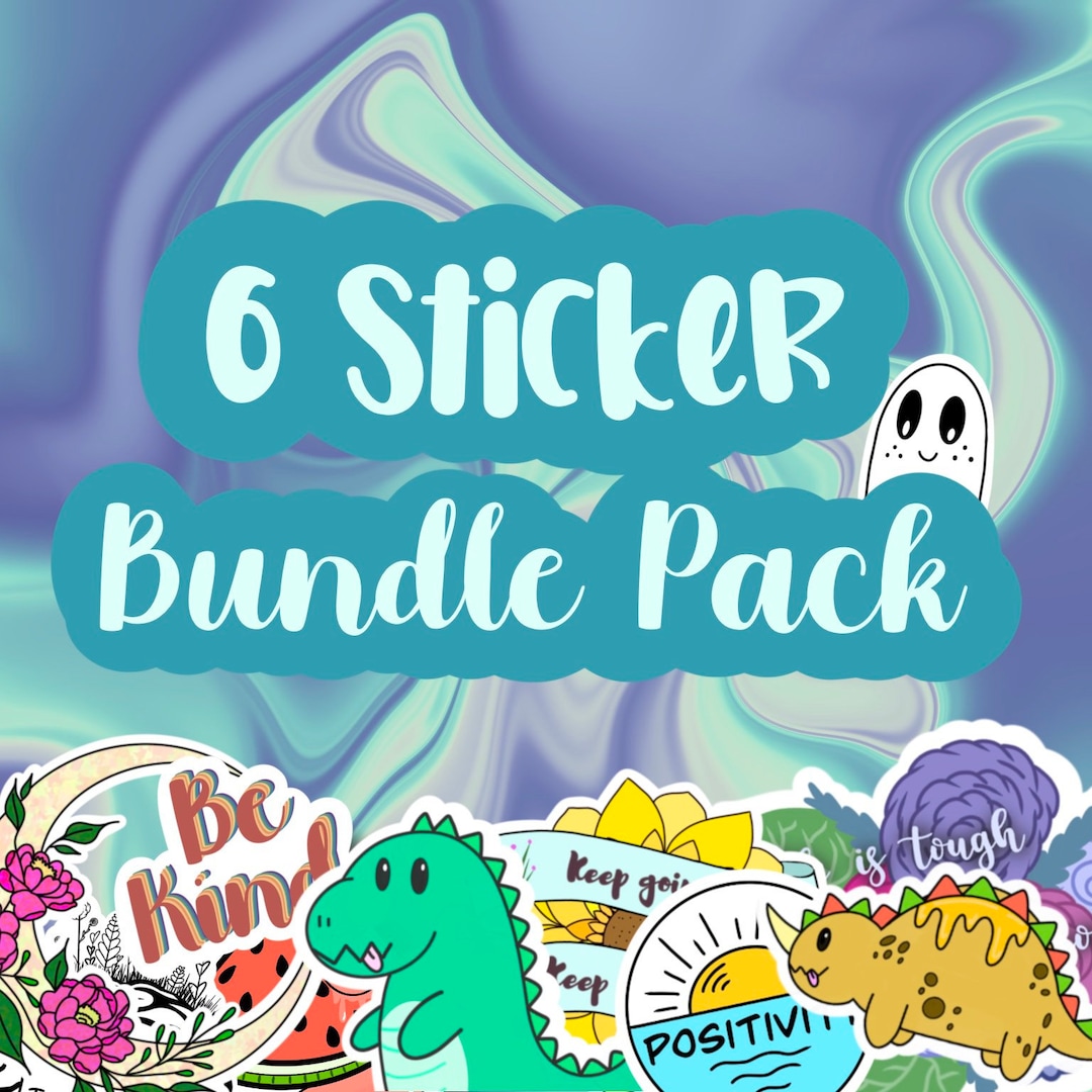 6 Sticker Bundle Pack Choose Any 6 Stickers at a Discounted - Etsy