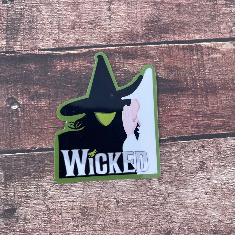 Wicked the Musical Glossy Vinyl Stickers Broadway theater | Etsy