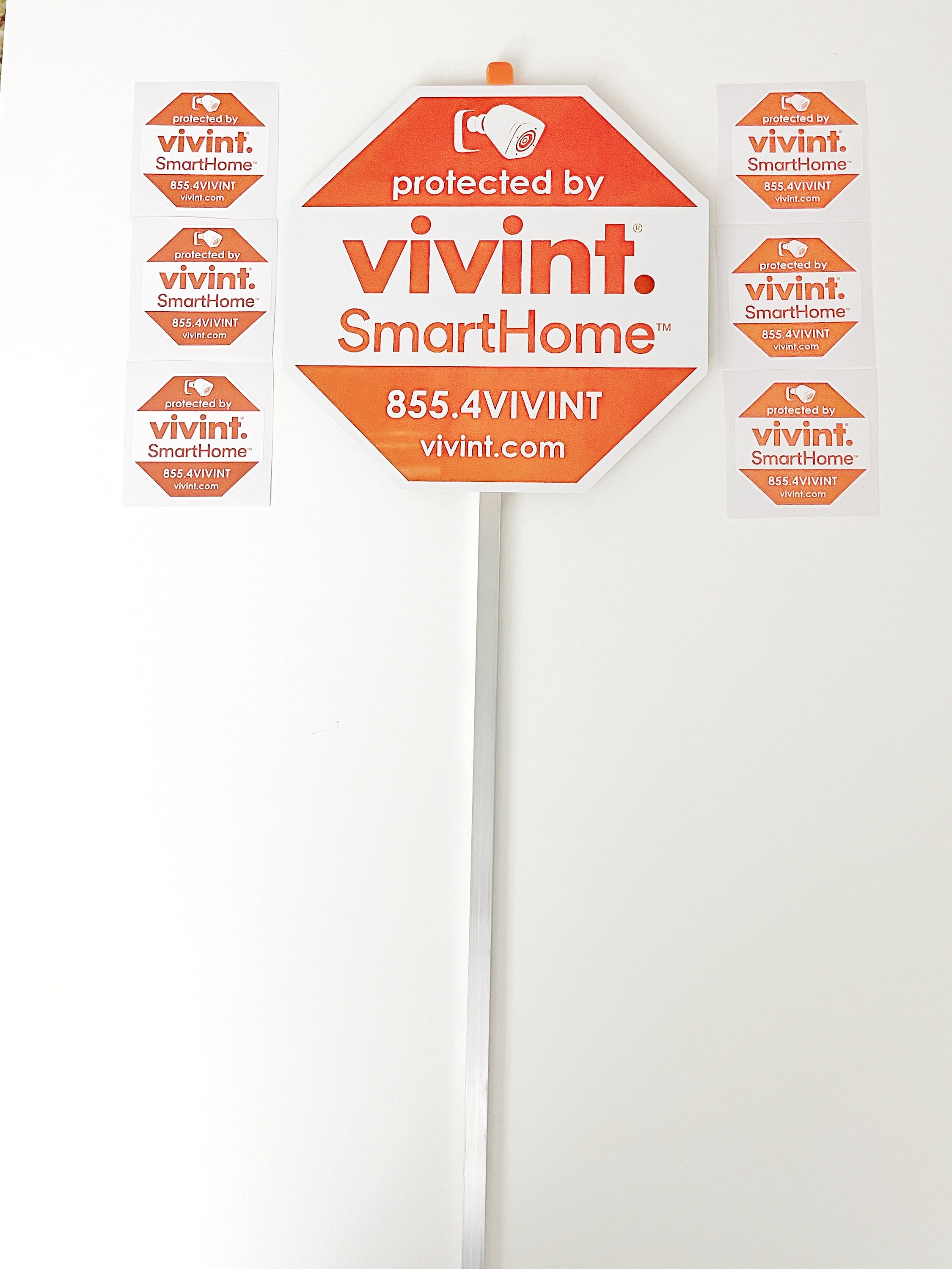 VIVINT Security Yard Signs 10 in X 10 in 100% Aluminum With 6 Stickers ...