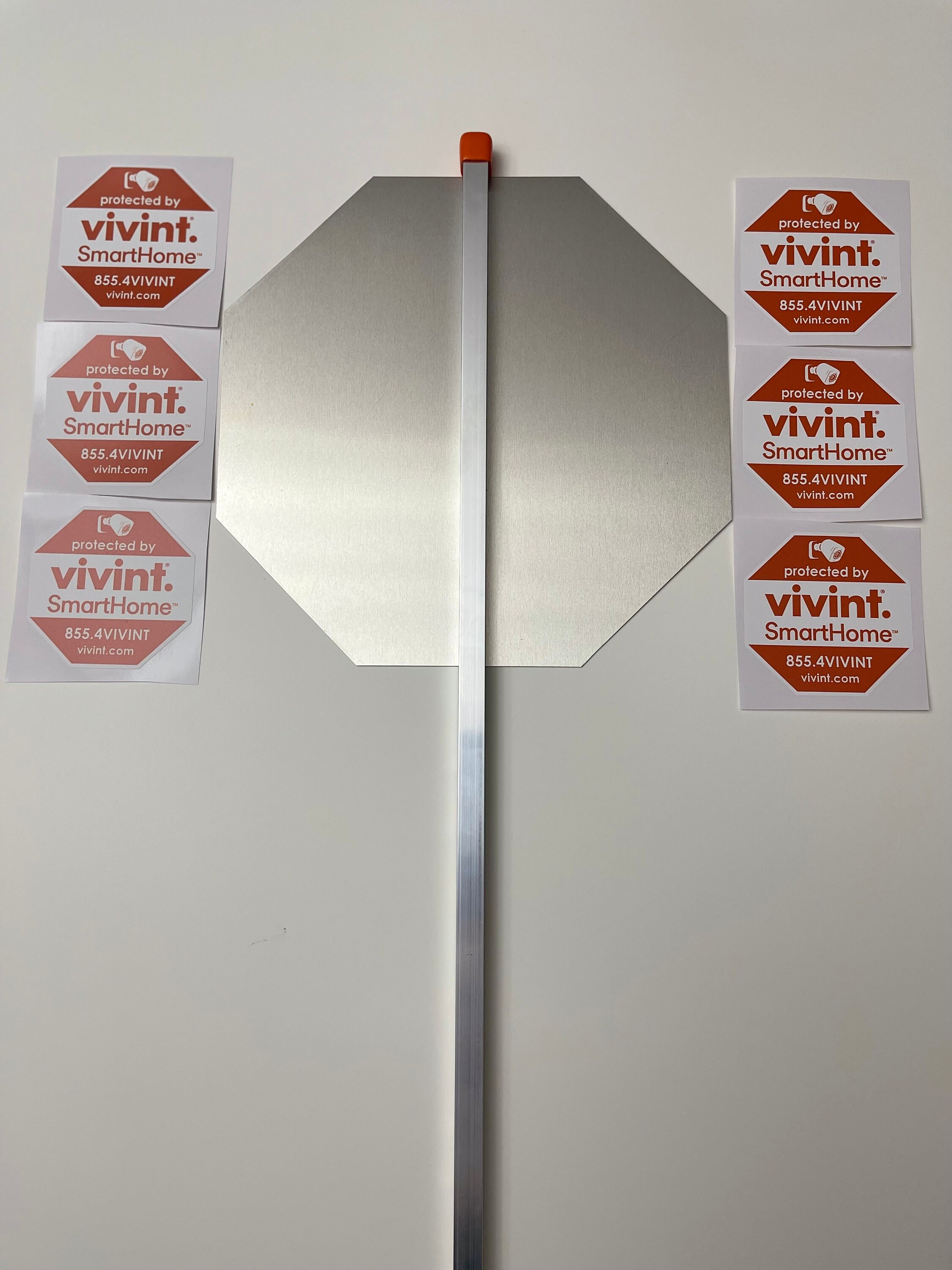 VIVINT Security Yard Signs 10 in X 10 in 100% Aluminum With 6 Stickers ...