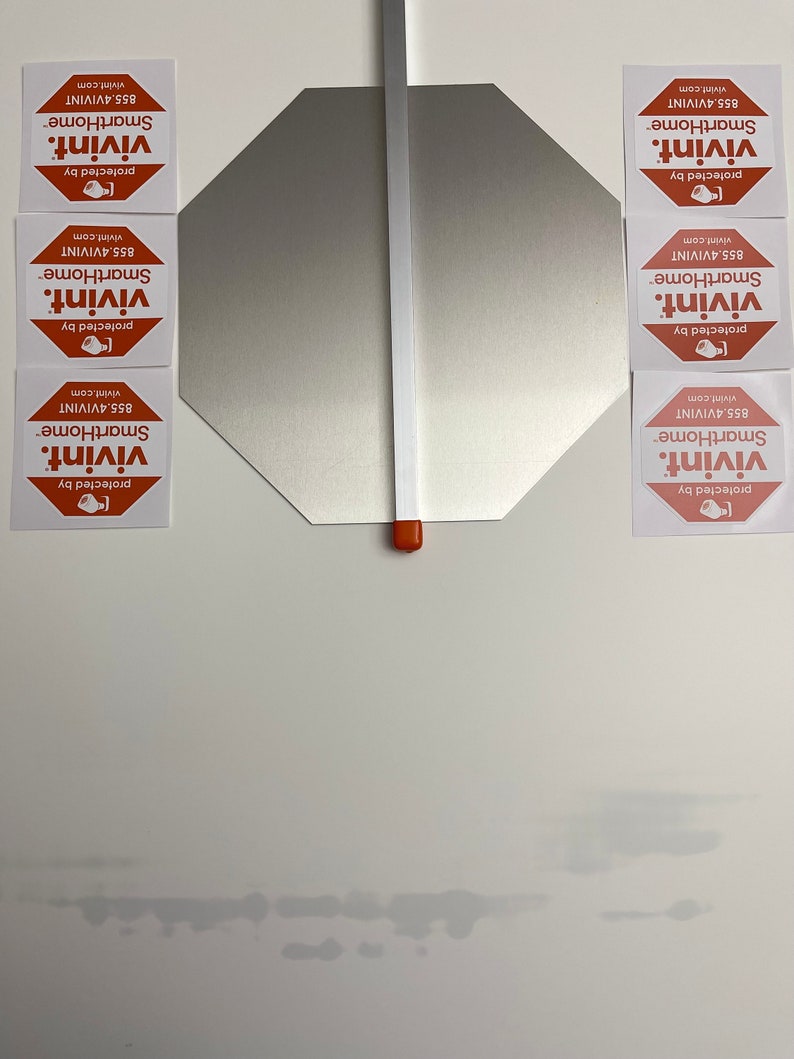 VIVINT Security Yard Signs 10 in X 10 in 100% Aluminum With 6 Stickers ...
