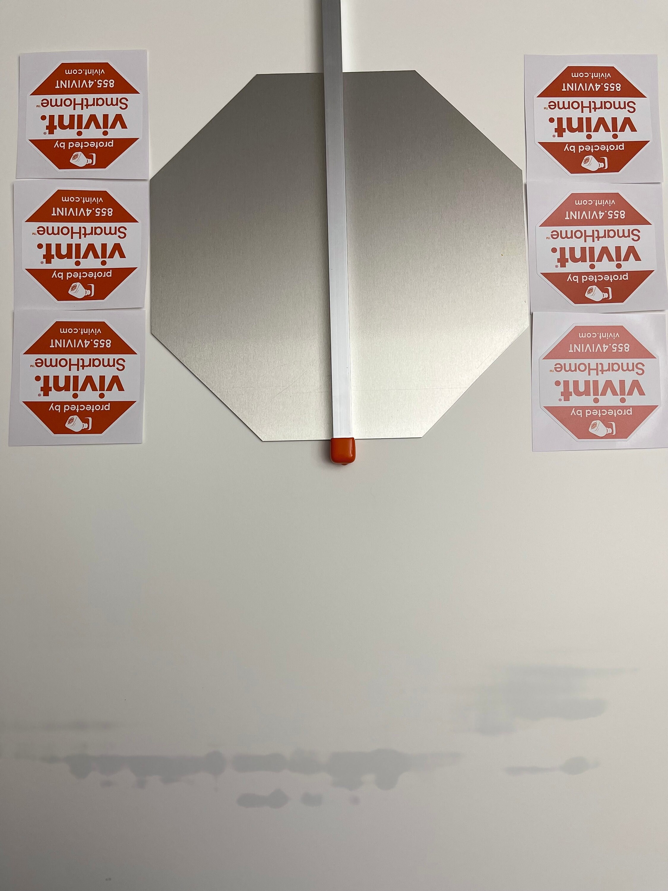 VIVINT Security Yard Signs 10 in X 10 in 100% Aluminum With 6 Stickers ...